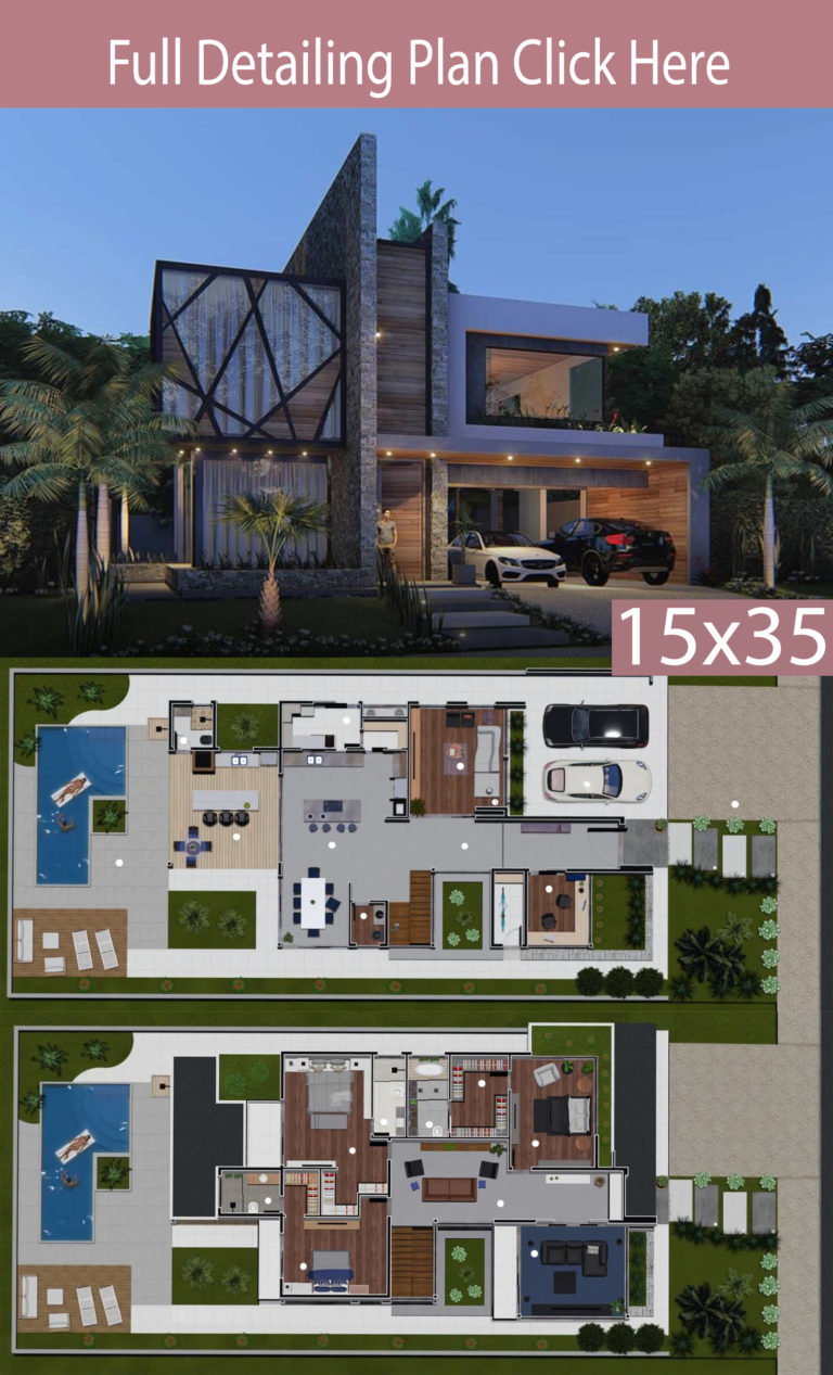 Exclusive Home Design 15x35 Meters - Home Ideas
