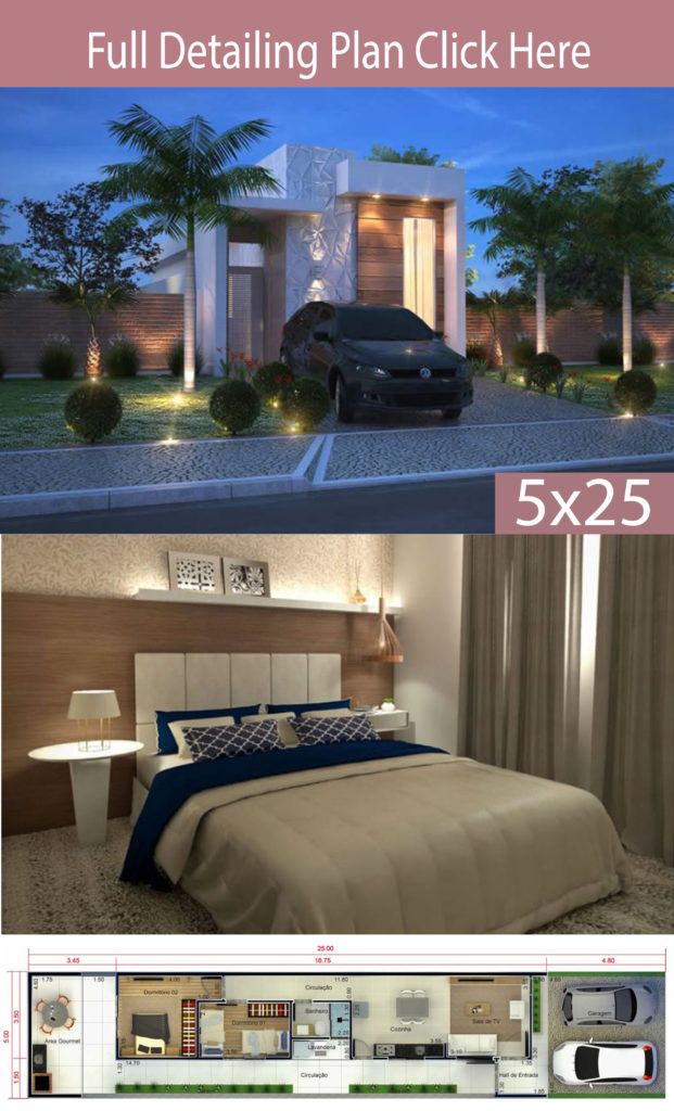 Home Design 5x25 Meters - Home Ideas