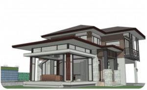 Home design plan 16x16m with 3 bedrooms - Home Ideas