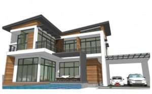 Home design plan 18x16m with 4 bedrooms - Home Ideas