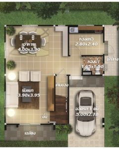 House design Plans 8x8 with 3 bedrooms - Home Ideas