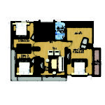 House Design Plans Idea 10x7 with 3 bedrooms - Home Ideas